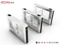 China SUS304 Stainless Steel Speed Gate Turnstile 1400x200x980mm DC24V Brushless Motor for sale