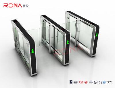 China Metal Security Swing Gate Turnstile Anti-Clamp 550-1000mm Handicap Card Reading for sale