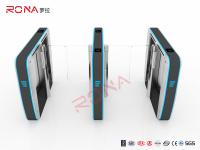 China Waist High Office Building Access Control Turnstiles Stainless Steel RFID Reader for sale