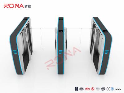 China Waist High Office Building Access Control Turnstiles Stainless Steel RFID Reader for sale