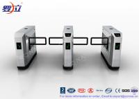 China Handicapped Access Pedestrian Swing Gate Barrier System 1250mm Width 30 Persons/Minute Capacity for sale