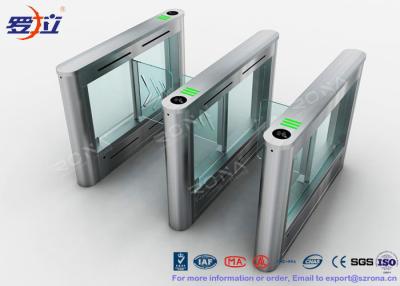China RFID Card Reader Pedestrian Barrier Gate Access Control System DC24V 50W Brush Motor for sale