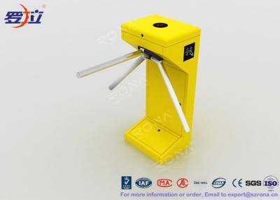 China Full Height Mechanical Tripod Turnstile Gate - 990mm Height, 550mm Passage Width, Stainless Steel RFID Access Control for sale