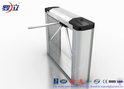 China Semi Automatic Vertical Tripod Turnstile , Turnstile Security Gates Stainless Steel Framework for sale