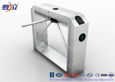 China 304 Stainless Steel Pedestrian Tripod Turnstile Gate with ID IC Reader Access Control System 1000mm Width for sale