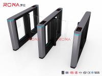 China Security Half Height Turnstile Anti Fingerprint Swing Gate Servo Motor 304 Stainless Steel 1000mm Height for sale