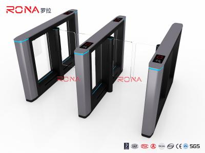 China Security Half Height Turnstile Anti Fingerprint Swing Gate Servo Motor 304 Stainless Steel 1000mm Height for sale