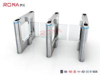 China Pedestrian Access Control Security Swing Gate Turnstile With Glass / Acrylic Arm for sale