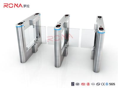 China Pedestrian Access Control Security Swing Gate Turnstile With Glass / Acrylic Arm for sale