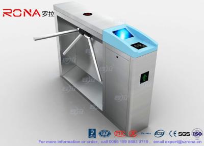 China Half Height Tripod Turnstile 1200mm x 280mm x 990mm with Barcode Ticket System for Pedestrian Access Control for sale