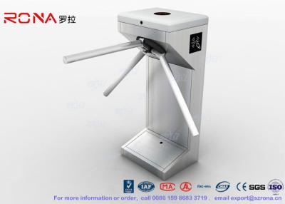 China Semi Automatic Tripod Turnstile Gate 304 Stainless Steel Network Access Control 990mm Height for sale
