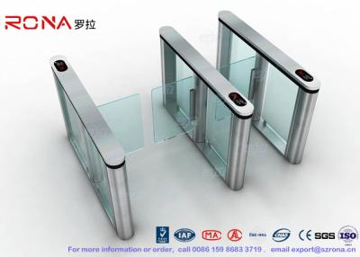 China Fastlane Swing Barrier Gate with Dry Contact Interface - 1600mm Height, 600-1200mm Passage Width, 50 Persons/Minute Throughput for sale