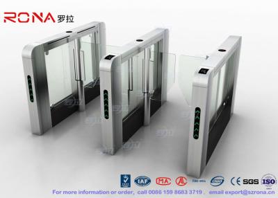 China DC Servo Motor Speed Gate Turnstile Pedestrian Barrier 600mm-1200mm Passage Width 304 Stainless Steel for sale