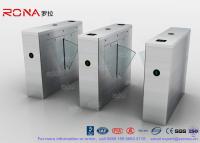 China Galvanized Steel Flap Barrier Gate 1420x310x1005mm Bi-Directional Intelligent Turnstile 220V AC for sale