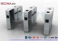 China Outdoor Indoor Flap Barrier Gate Turnstile with 13.56MHz RFID Reader 550mm Lane Width for sale