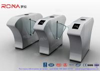 China Bidirectional Flap Barrier Turnstile 550mm Lane Width RFID Interface Waist High for sale
