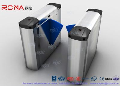 China Stainless Steel Flap Barrier Turnstile Access Control Gate 550mm Lane RS485 for sale