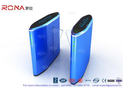 China 304 Stainless Steel Flap Barrier Gate 1200x300x990mm with 30 Persons/Min Capacity and 550mm Passage Width for sale