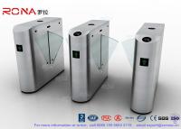 China RS485 Retractable Acrylic Flap Half Height Turnstiles For Pedestrian Access for sale