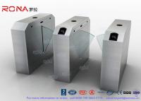 China Pedestrian Turnstile Flap Barrier Gate Access Control System Half Height 550mm Passage Width for sale