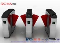 China Safety Flap Barrier Gate Half Height Pedestrian Turnstile 550mm Passage Width with 30 Persons/Min Capacity for sale