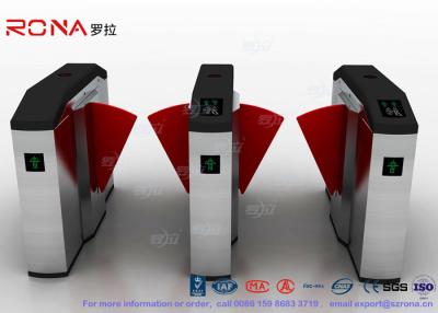 China Safety Flap Barrier Gate Half Height Pedestrian Turnstile 550mm Passage Width with 30 Persons/Min Capacity for sale