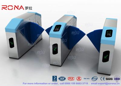 China Optical Retractable Half Height Turnstiles Flap Barrier Turnstile 900mm Width for sale