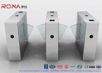 China Stainless Steel Flap Barrier Turnstile Gate 1200mm 300mm 990mm Access Control for sale