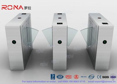 China Stainless Steel Flap Barrier Turnstile Gate 1200mm 300mm 990mm Access Control for sale