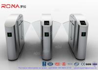 China Flap Barrier Gate 1400mm Stainless Steel Turnstile with Anti-Reversing and 0.6s Opening for sale