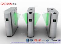 China Automatic Half Height Flap Barrier Gate 1200x300x990mm with 30 Persons/Min Throughput and 0.6s Response Time for sale