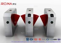 China 304 Stainless Steel Flap Barrier Gate Turnstile Anti-Pinch 600mm Passage Access Control for sale