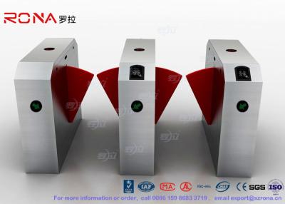 China 304 Stainless Steel Flap Barrier Gate Turnstile Anti-Pinch 600mm Passage Access Control for sale