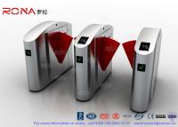 China 304 Stainless Steel Flap Barrier Gate TCP IP Access Control Turnstile 550mm 900mm Lane for sale