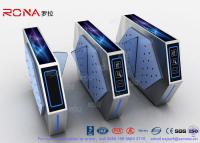 China Stainless Steel Flap Barrier Gate Turnstile 550mm Passage Width 0.6s Opening Time for sale