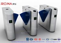 China Entrance Flap Barrier Gate Turnstile SUS 304 With Fingerprint Recognition System for sale