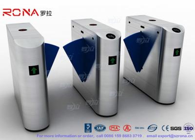 China Entrance Flap Barrier Gate Turnstile SUS 304 With Fingerprint Recognition System for sale