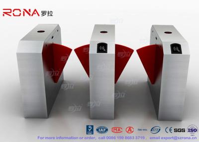 China Dual Channel Flap Barrier Gate Access Control System RNCF 6088 with 550mm Lane Width and 30-40 Persons/Minute Capacity for sale