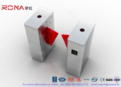 China RFID Recognition Flap Barrier Gate 550mm Lane Width 30-40 Persons/Min Access Control System for sale