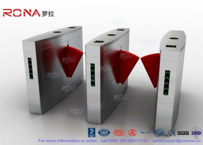 China 3 Lane Flap Barrier Gate 285mm Arm Automatic Swing Gate for Biometric Access Control for sale