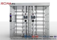 China Double Lane Full Height Turnstile 304 Stainless Steel 2600mm x 1350mm x 2200mm CE Certified Access Control for sale