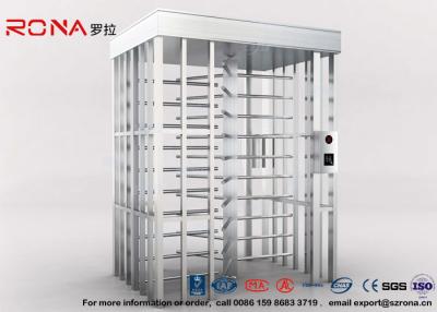 China RNCF20238F Single Channel Full Height Turnstile with 304 Stainless Steel Housing - 1500x1350x2200mm, 30 Persons/Minute for sale