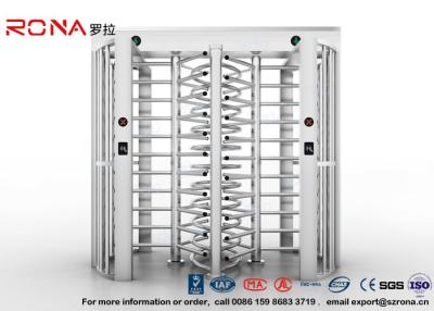 China Full Height Turnstile Access Control System - 2400x1500x2310mm Stainless Steel with 30 Persons/Minute Capacity for sale