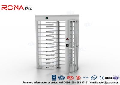 China Full Height Stainless Steel Electronic Turnstile 30 Persons/Minute Access Control System with 1630x1500x2310mm Dimensions for sale