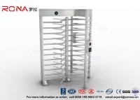 China Full Height Security Turnstile 1630mm x 2310mm Stainless Steel Access Control with 30 Persons/Minute Capacity for sale