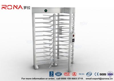 China Full Height Security Turnstile 1630mm x 2310mm Stainless Steel Access Control with 30 Persons/Minute Capacity for sale