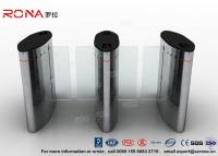 China 304 Stainless Steel Sliding Barrier Gate Turnstile 12V DC with 1400mm Shell and 50 Persons/Minute Capacity for sale