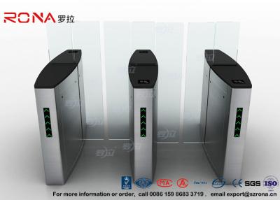 China Building Access Control Turnstile Flap Barrier - 310x1400x1000mm Stainless Steel with 30-35 Persons/Minute Capacity for sale