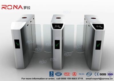 China CE Approved Sliding Barrier Gate Turnstile with 30 Persons/Min Capacity, 304 Stainless Steel & Tempered Glass Construction for sale
