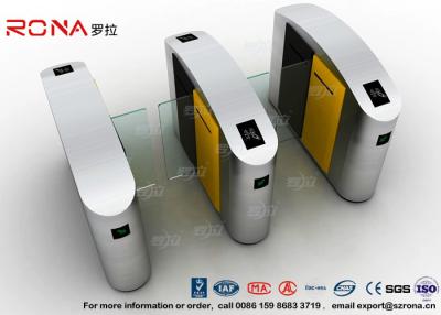 China 304 Stainless Steel Turnstile Barrier Gate with DC Brush Motor - Waist Height Sliding Design for Access Control for sale